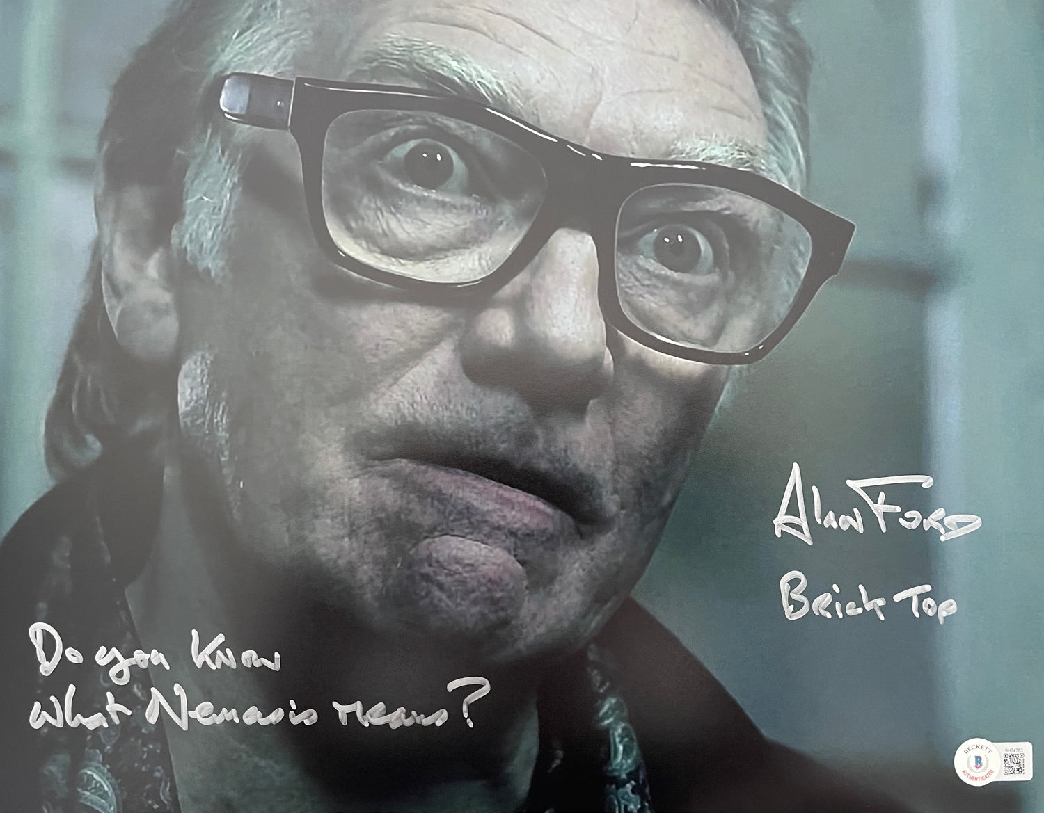 Alan Ford Signed Snatch 11” x 14” With “Nemesis” Quote - Beckett Authe ...